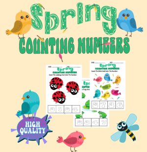 Spring Counting Numbers From 1-10 For Preschool students - Fun Spring ...